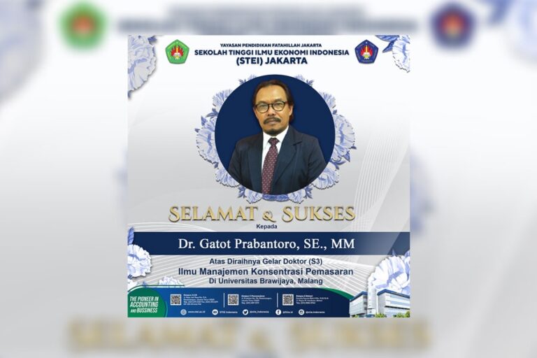 Selamat & Sukses Untuk Bapak Gatot Prabantoro Dosen Tetap STEI Atas Gelar Doktor – STIE ...