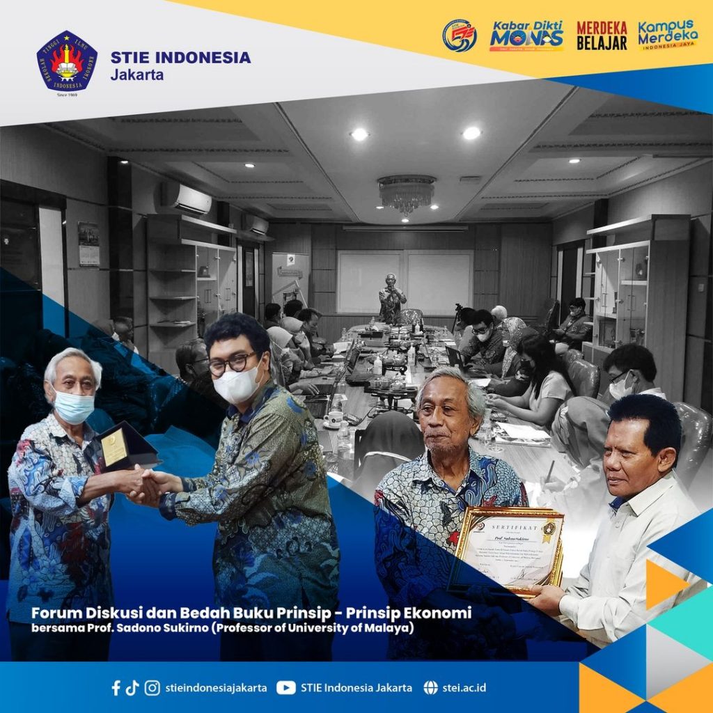 Diskusi dan Bedah Buku Prinsip – Prinsip Ekonomi bersama Prof. Sadono ...